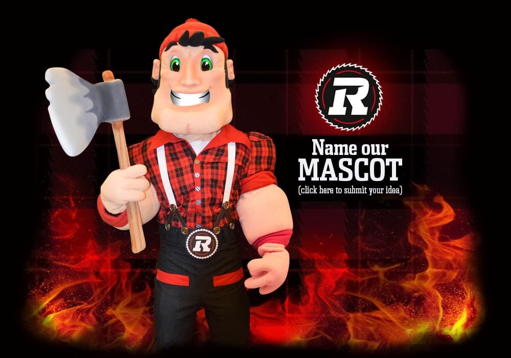 He's a lumberjack and that's ok: REDBLACKS unveil their new mascot ...